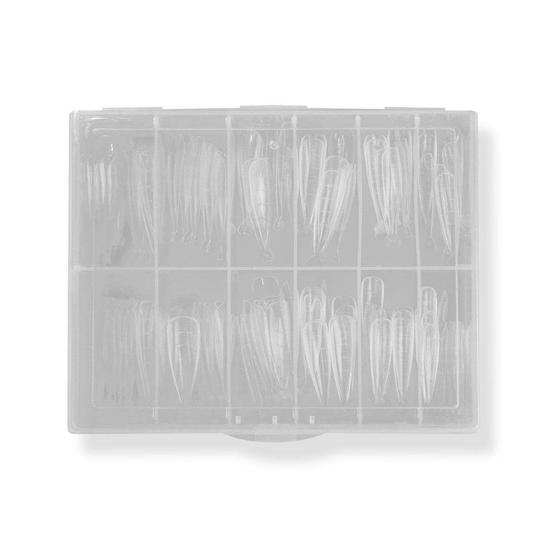 Dual nail form - Almond medium 120 pcs - DUAL NAIL FORM SYSTEM & TIPS ...