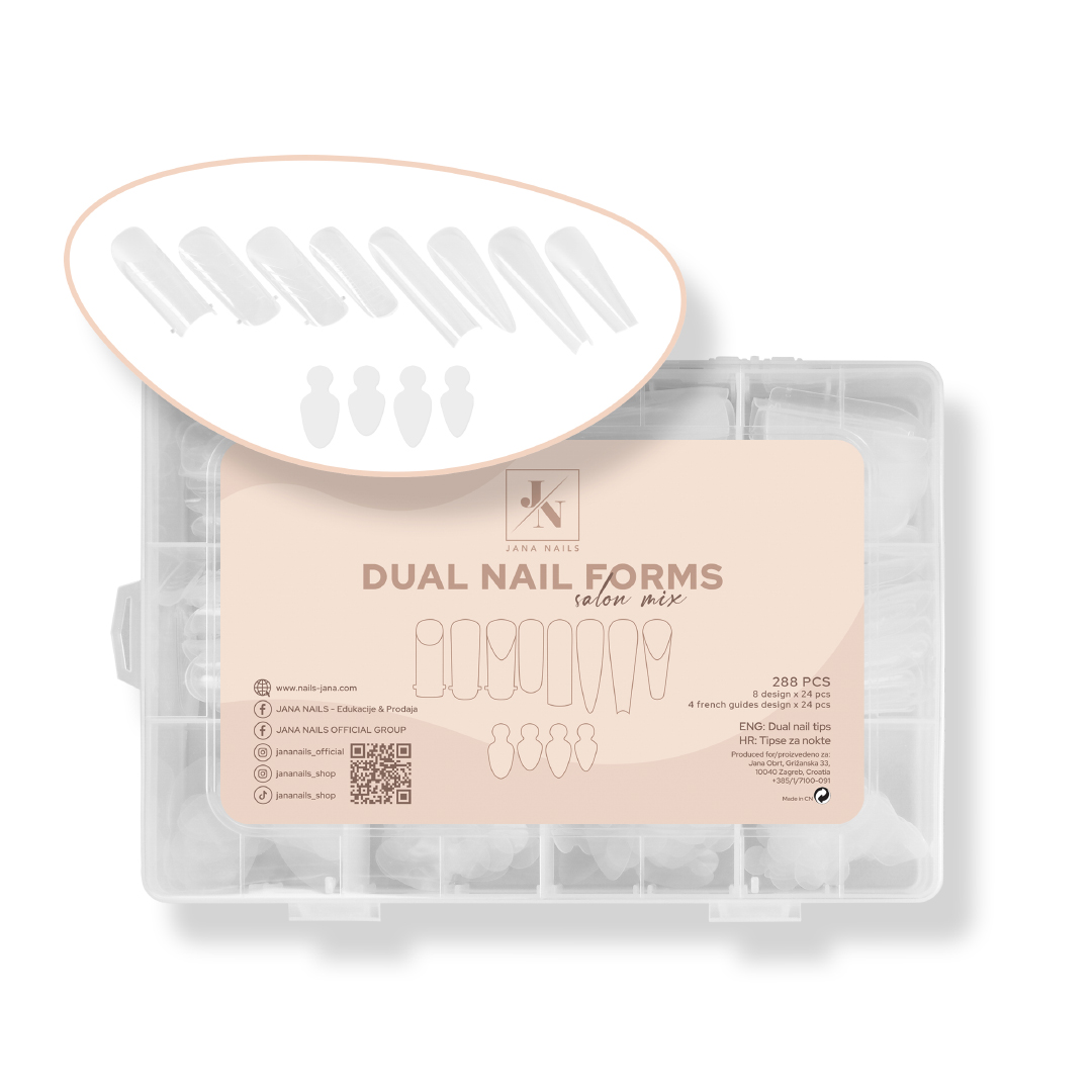 Dual nail form - Big Salon Mix 288 pcs - DUAL NAIL FORM SYSTEM & TIPS ...
