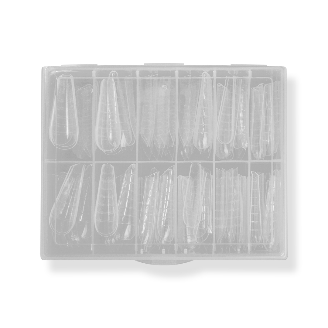 Dual nail form - Russian almond-long 120 pcs - DUAL NAIL FORM SYSTEM ...